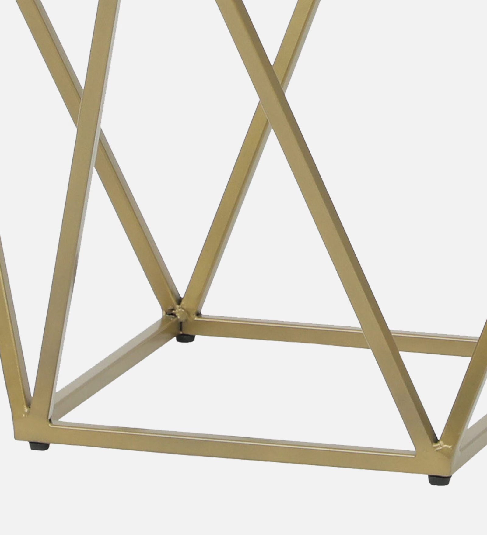 Gold Geometric Side Table – Kraft bazaar